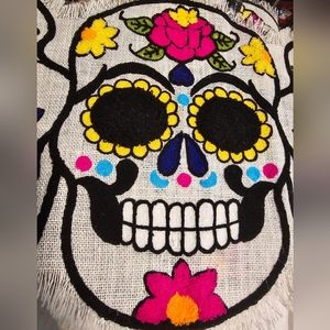 Tahari | Holiday | Sugar Skull Halloween Day Of The Dead Table Runner ...